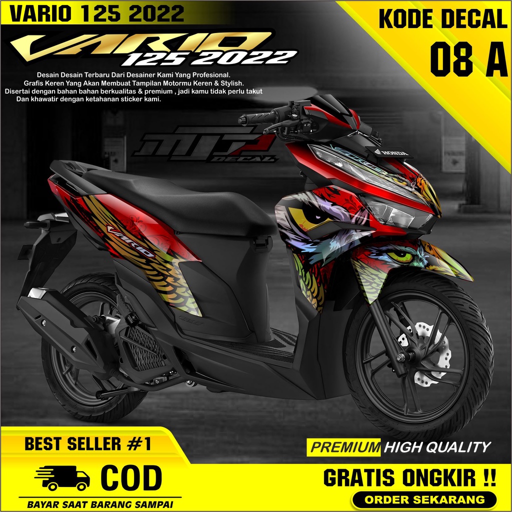 Jual MTP - Decal Stiker Vario 125 New 2022 2023 Full body Bahan ...