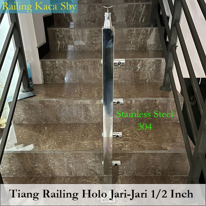 Jual TIANG RAILING HOLO MODEL JARI JARI PIPA 1/2 INCH SUS201 | Shopee ...