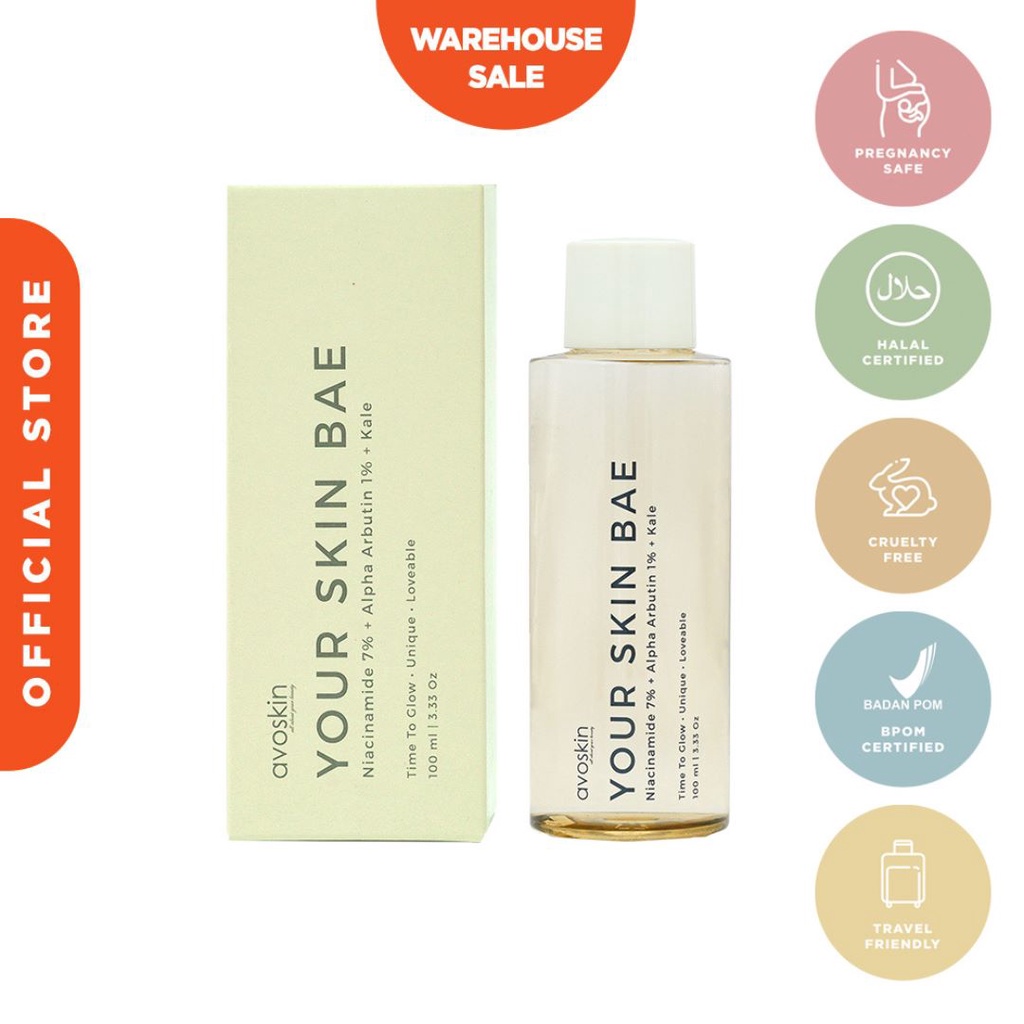 Jual MSBB - Avoskin Your Skin Bae Toner Niacinamide 7% + Alpha Arbutin ...