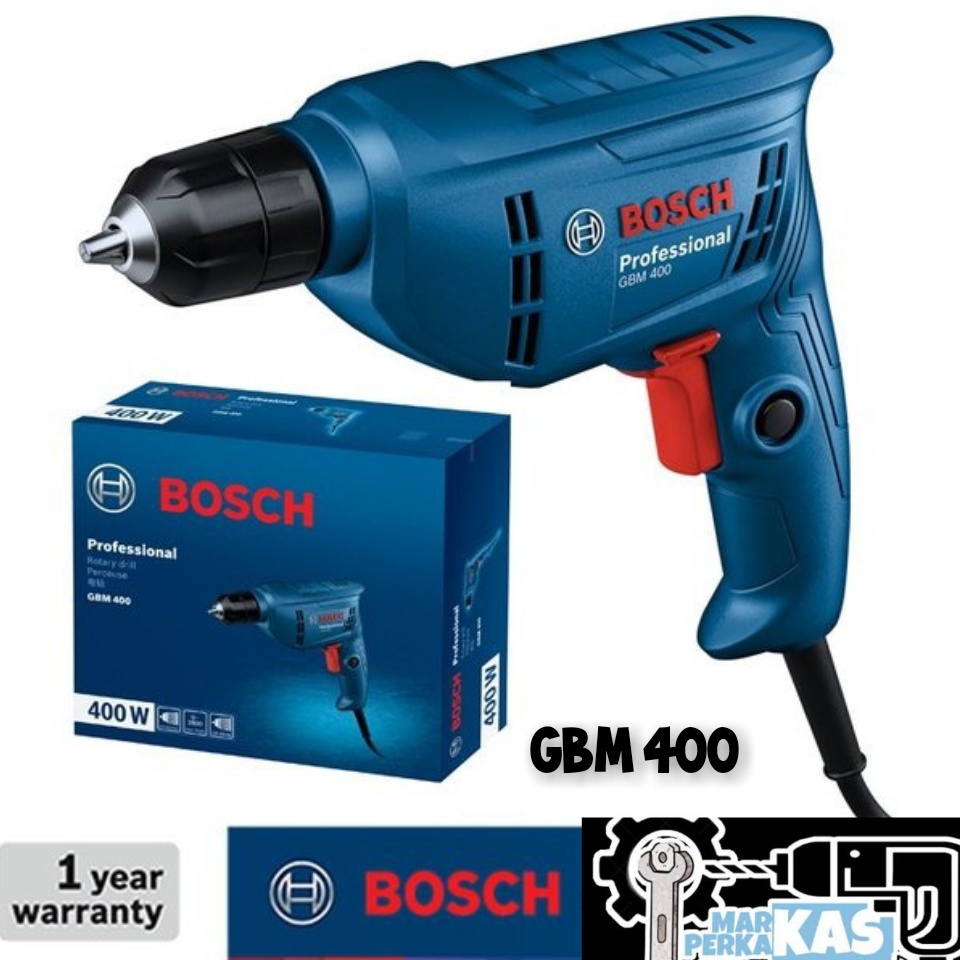 Jual Bosch GBM400 Drill / Bor Listrik Non Impact 10 MM 400Watt GBM 400 ...