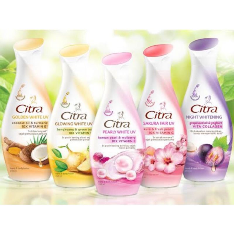 Jual Citra Hand And Body Lotion 210ml - Pearly Glow UV/ Bengkoang UV ...