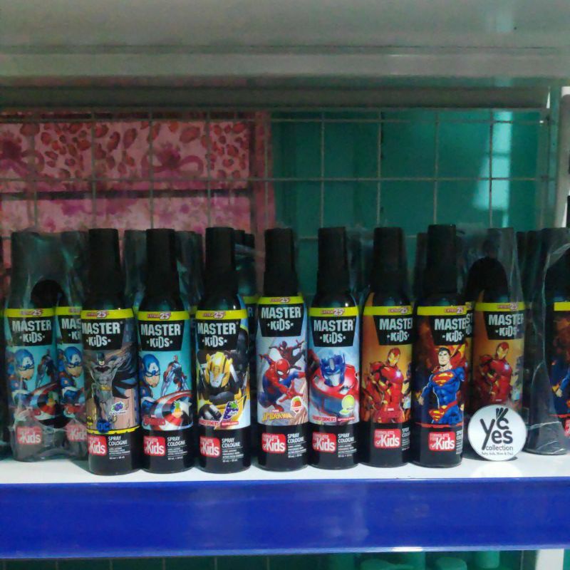 Jual Master Kids Cologne Spray 100 ml parfume anak spiderman Ben10 ...