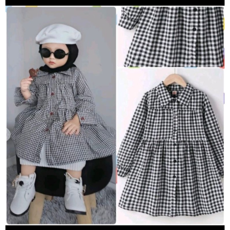 Jual Tunik anak/outer anak 1-8tahun / Tunik kotak-kotak anak perempuan ...