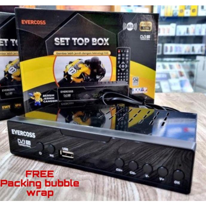Jual stb tv digital set top box TV Digital EVERCROSS | Shopee Indonesia