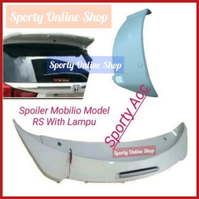 Jual Spoiler Sayap Mobil Mobilio Model RS With Lampu Rem | Shopee Indonesia