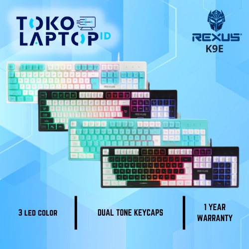 Jual Rexus K9E Battlefire Full Gaming Size Keyboard | Shopee Indonesia