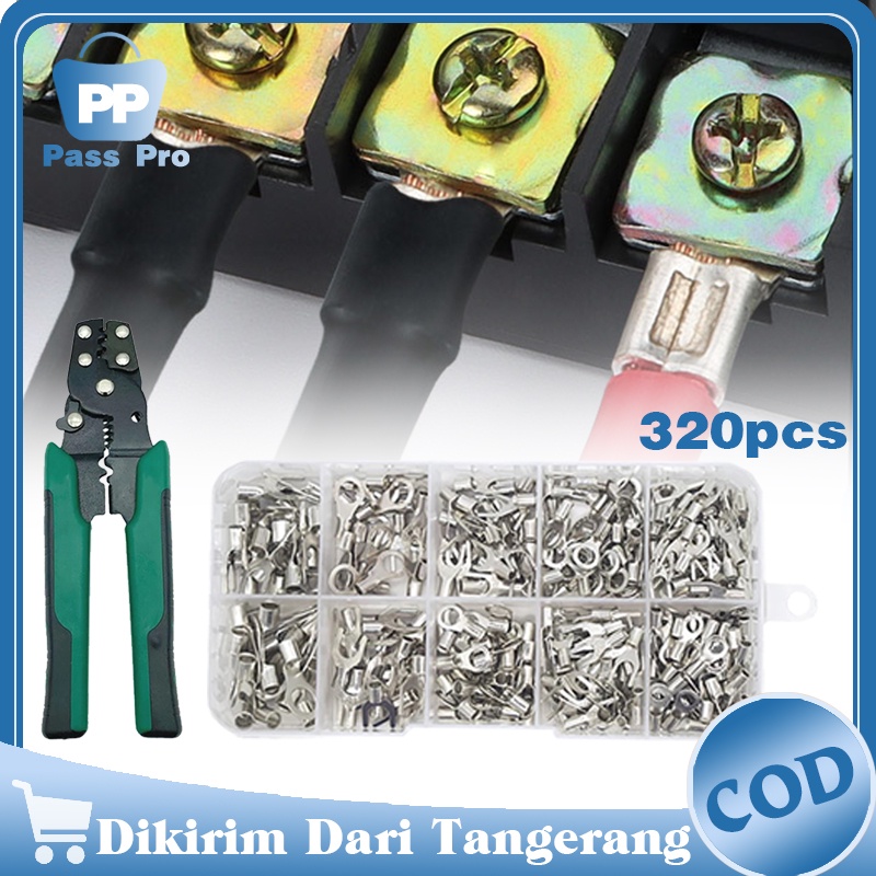 Jual Crimping Tool Kit 320pcs Skun Kabel Listrik + Tang Potong Kabel ...