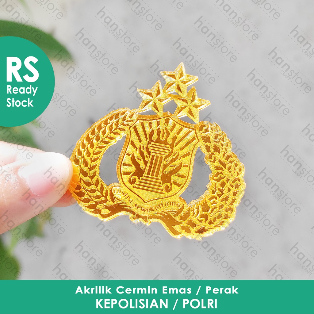 Jual RS 18 / 20 / 22 / 25 cm Logo KEPOLISIAN / POLRI BINTANG GABUNG ...