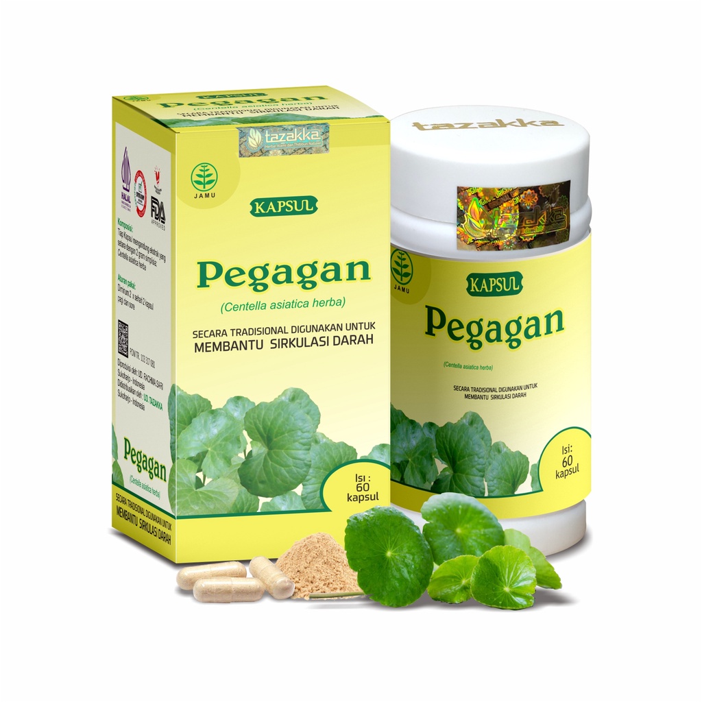 Jual Kapsul extrak pegagan 60 kapsul Tazakka | Shopee Indonesia