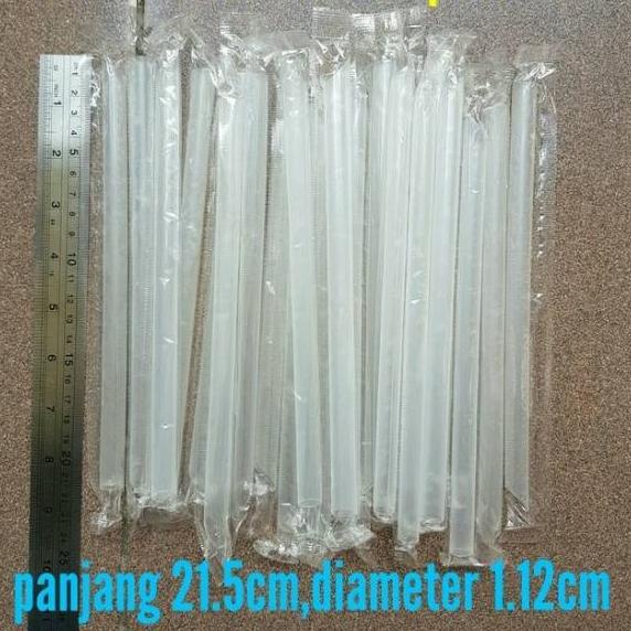 Jual KodeIi7I2 Sedotan bubble steril bening utk cup besar 22oz/sedotan ...