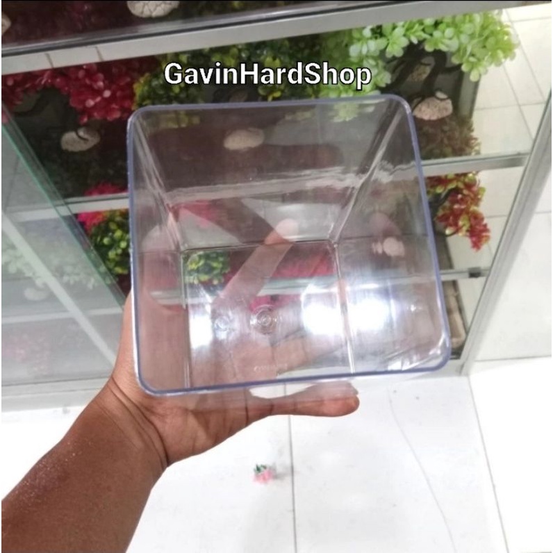 Jual Aquarium akuarium acrilic soliter cupang uk 11x11x17 cm (khusus ...
