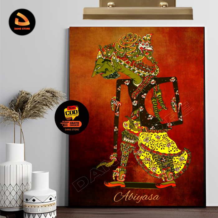 Jual Poster Wayang Kulit Abiyasa Hiasan Dinding Bahan Art Carton dan ...