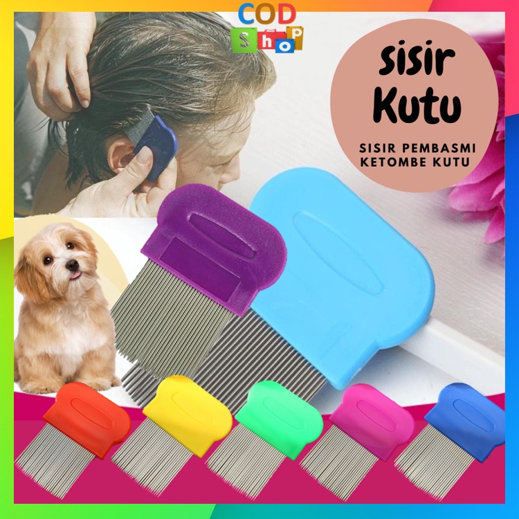 Jual COD - S318 Sisir Serit Kutu Pendek / Sisir Rambut Hewan / Sisir ...