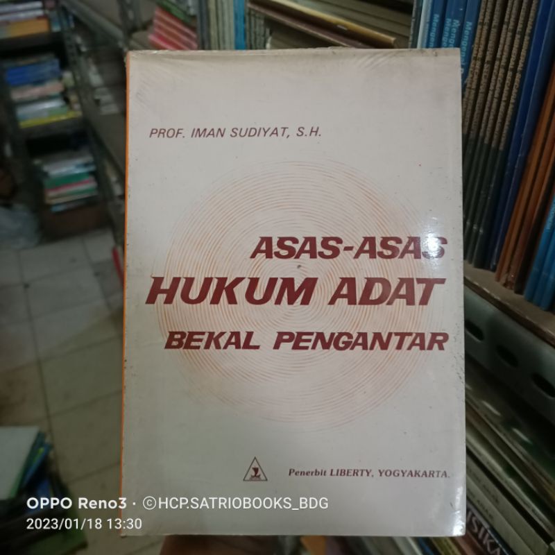 Jual BUKU ASAS ASAS HUKUM ADAT. PROF. DR. IMAN SUDIYAT. SH. ORIGINAL. | Shopee Indonesia