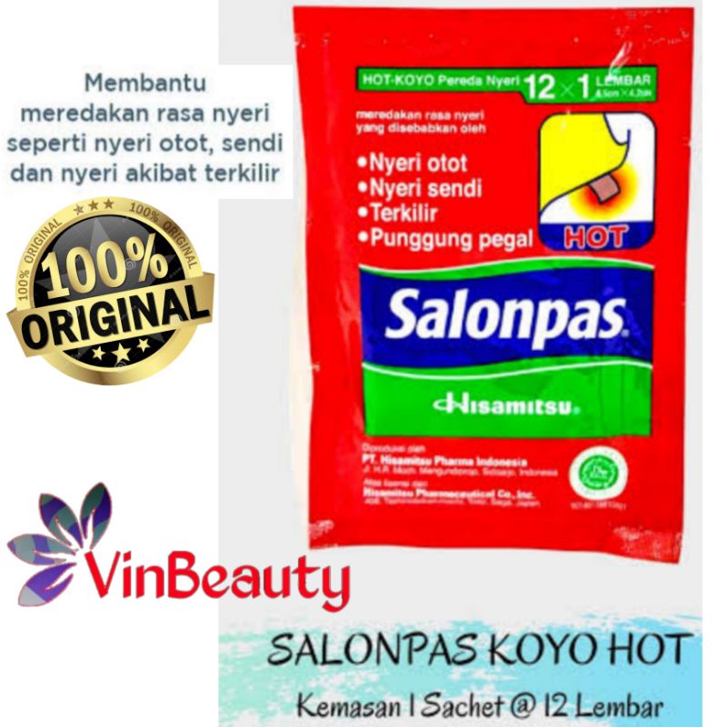 Jual ORIGINAL SALONPAS KOYO HOT 1 BUNGKUS ISI 12 LEMBAR / KOYO HOT ...