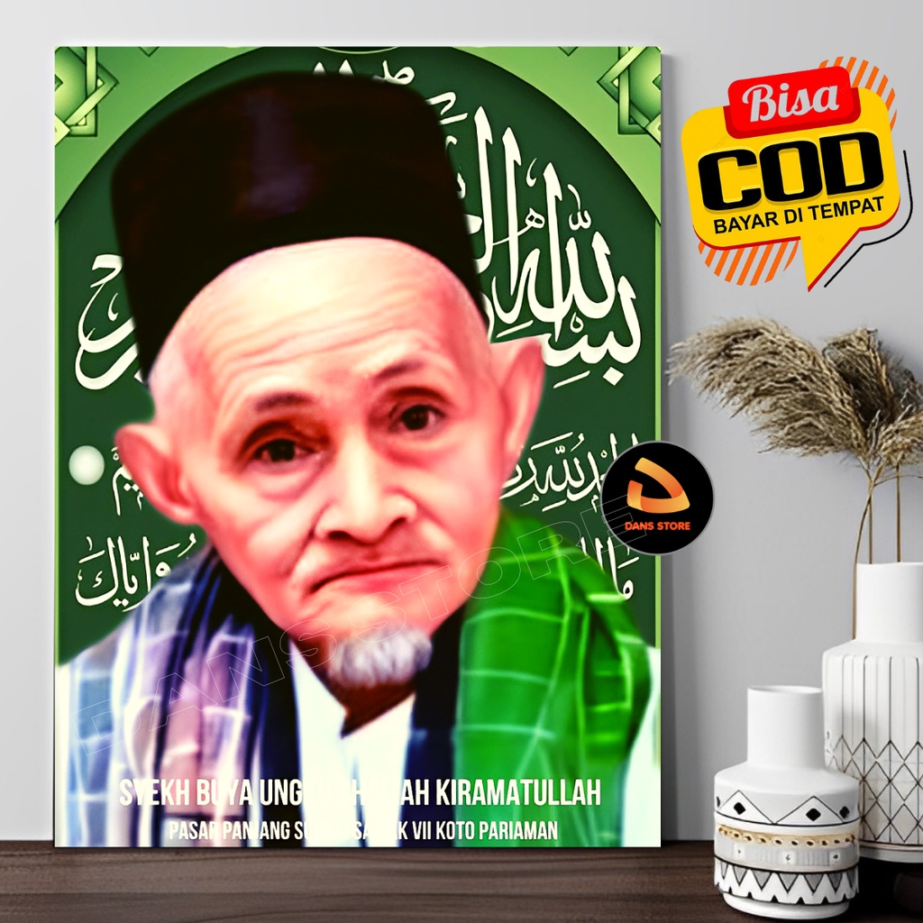 Jual Poster Lukisan Syekh Buya Ungku Shaliah Kiramatullah Hiasan ...