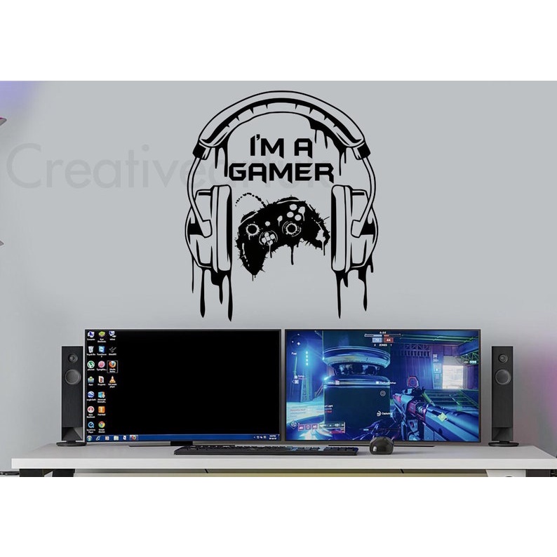 Jual Wall Stiker Dinding Gamer Gaming Zona Permainan Game Untuk Ruang ...