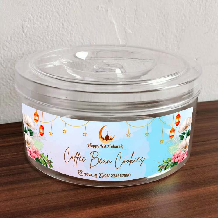 Jual Stiker label Toples Kue Kering dan Parcel tema Lebaran Idul Fitri ...