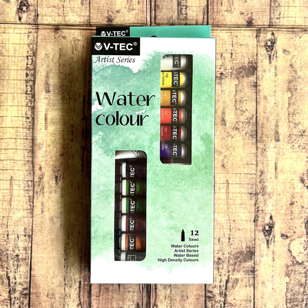 Jual Cat Air 12 Warna Tube Vtec - Water Colors Vtec 12 Warna VT-1325/W ...