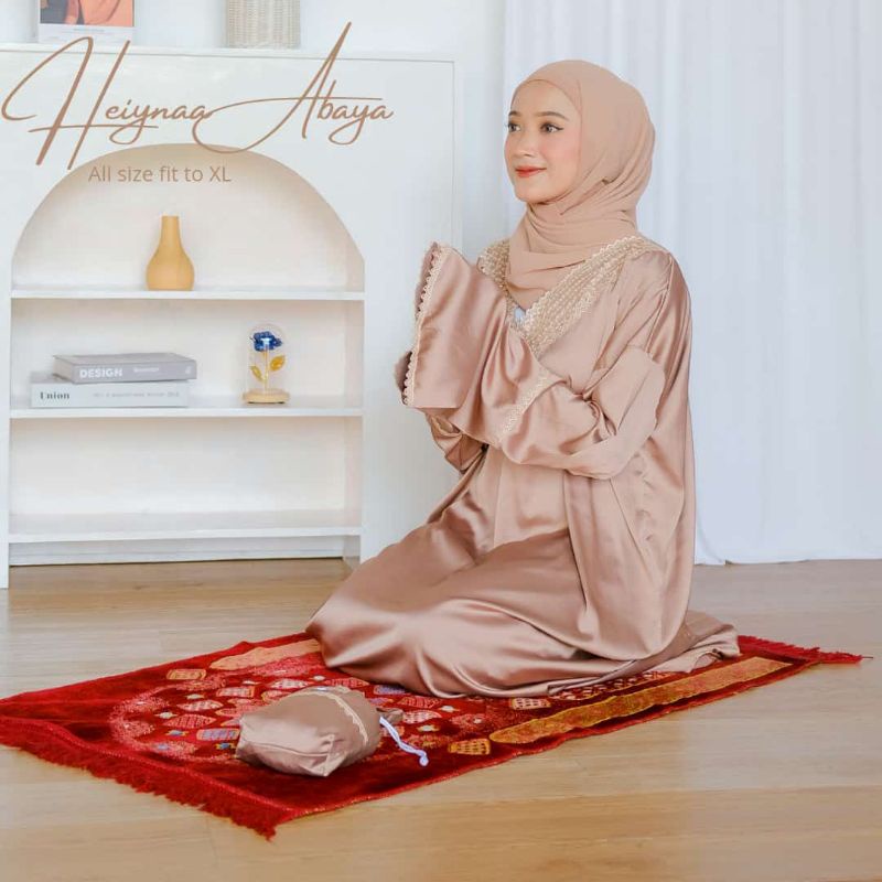 Jual (READYNEW COLOUR) ABaya Heiyna silk premium all size Dewasa ...