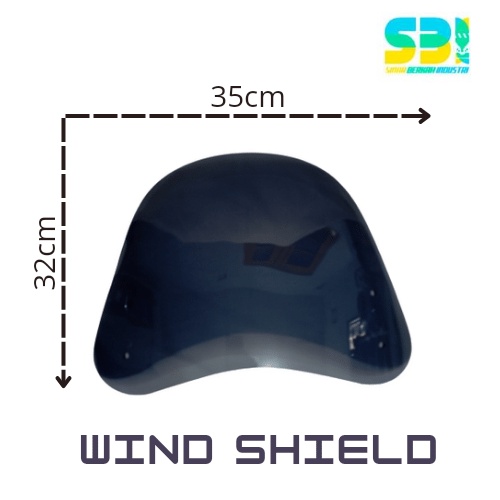 Jual Windshield TEBAL 3mm Model Universal Ukuran Sedang Bisa untuk ...