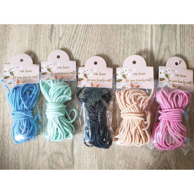 Jual 5 meter TALI BULAT / TALI ULIR / TALI KARET ULIR / TALI KARET ...