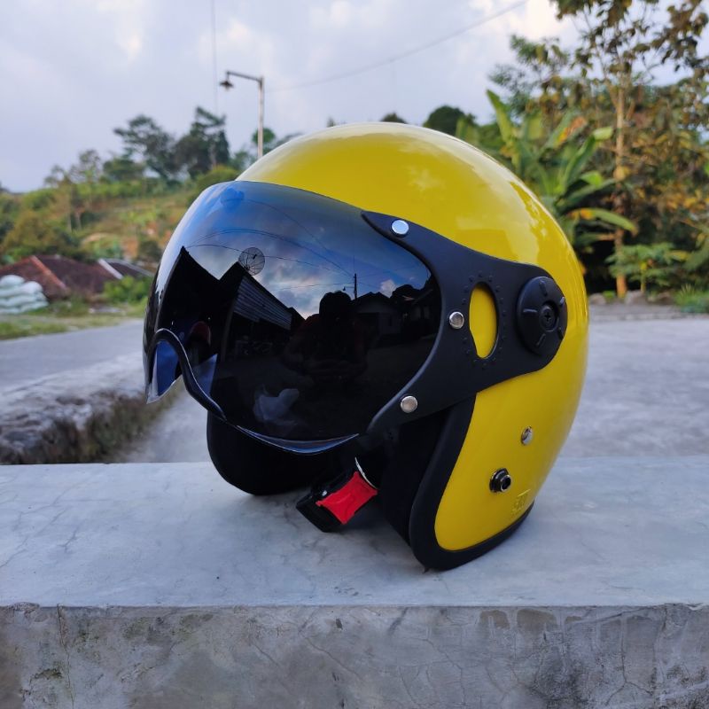 Jual HELM BOGO RETRO PILOT ITALY | Shopee Indonesia