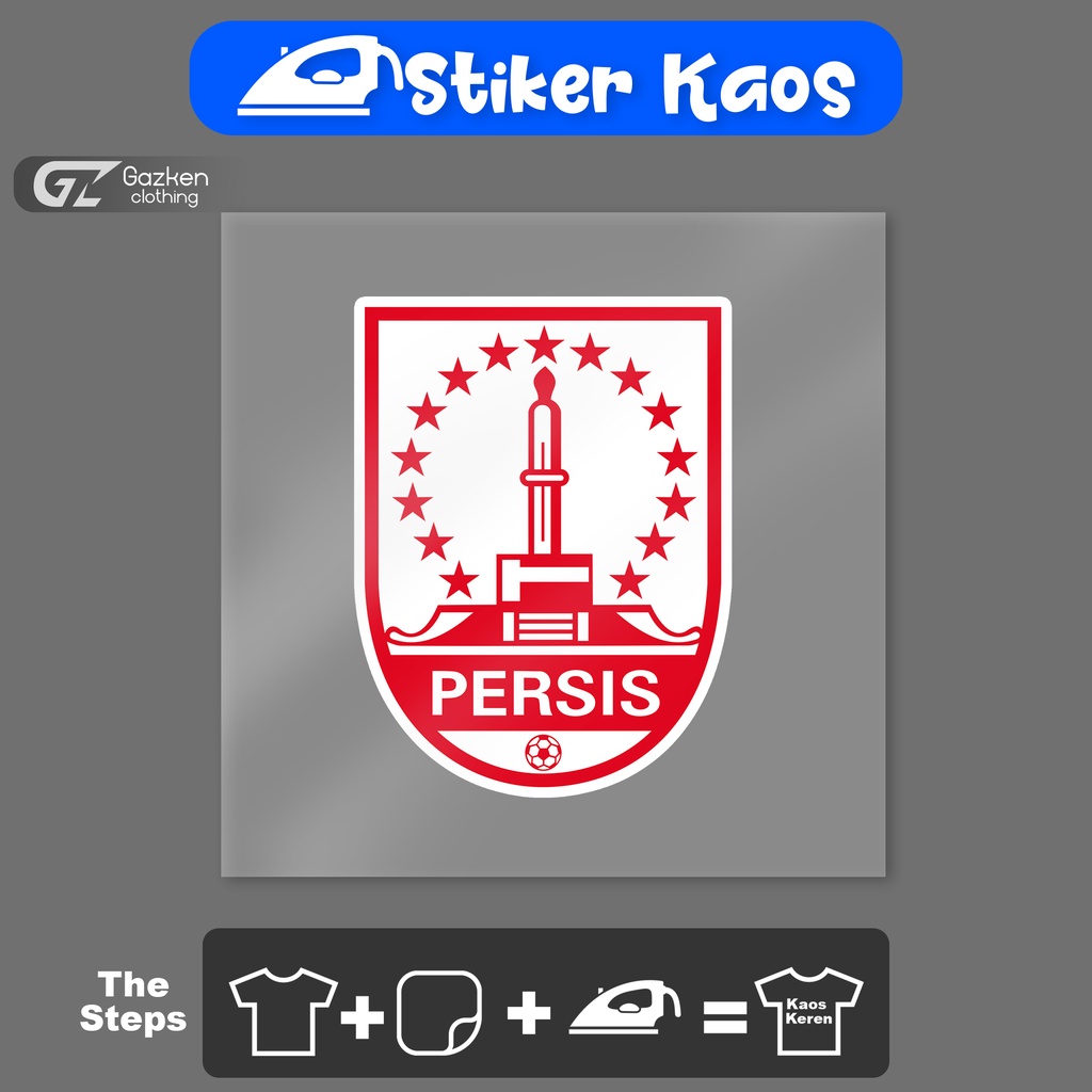 Jual Stiker Kaos Persis Solo Sticker Sablon Tempelan Logo Klub Sepak ...