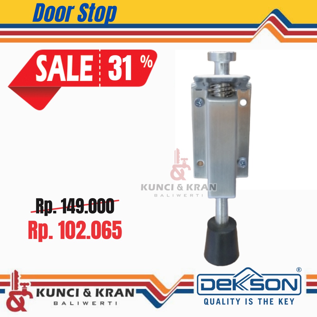 Jual Door Stop Dekkson DS 009 SSS Penahan Pintu Injak Door Stop Injak ...