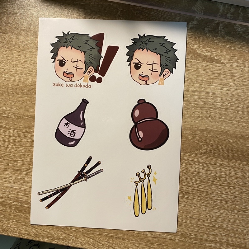 Jual RORONOA ZORO STICKER PACK | Shopee Indonesia
