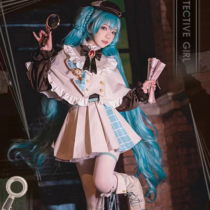 Jual Miku Cosplay Anime Miku Cosplay Costume Miku Detective Uniform ...