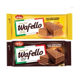 Jual ( BERKAH ) WAFELLO Roma Wafer Mini Butter Caramel Choco Blast ...