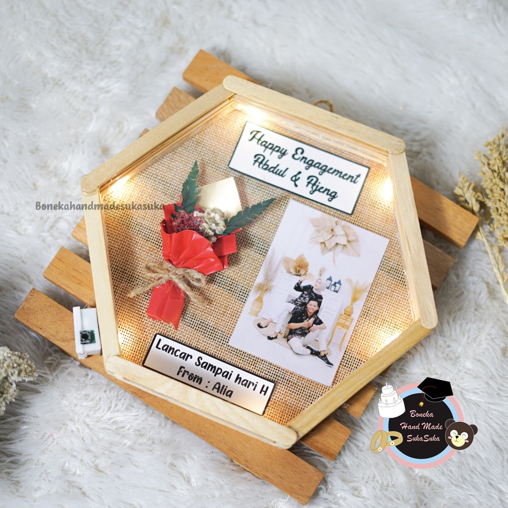 Jual Hexagonal Frame Hari Guru Bisa Custom Foto dan Ucapan Proses 1 ...