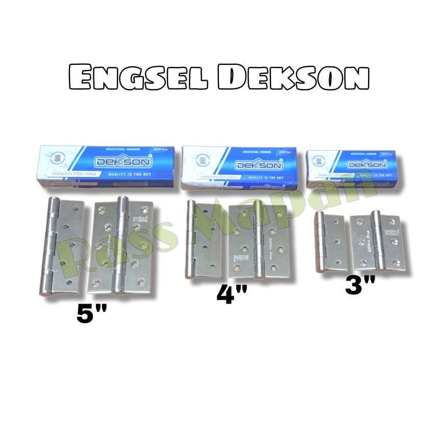 Jual 1 PASANG Engsel Pintu Rumah SS Stainless Steel Hinge Merk Dekson ...