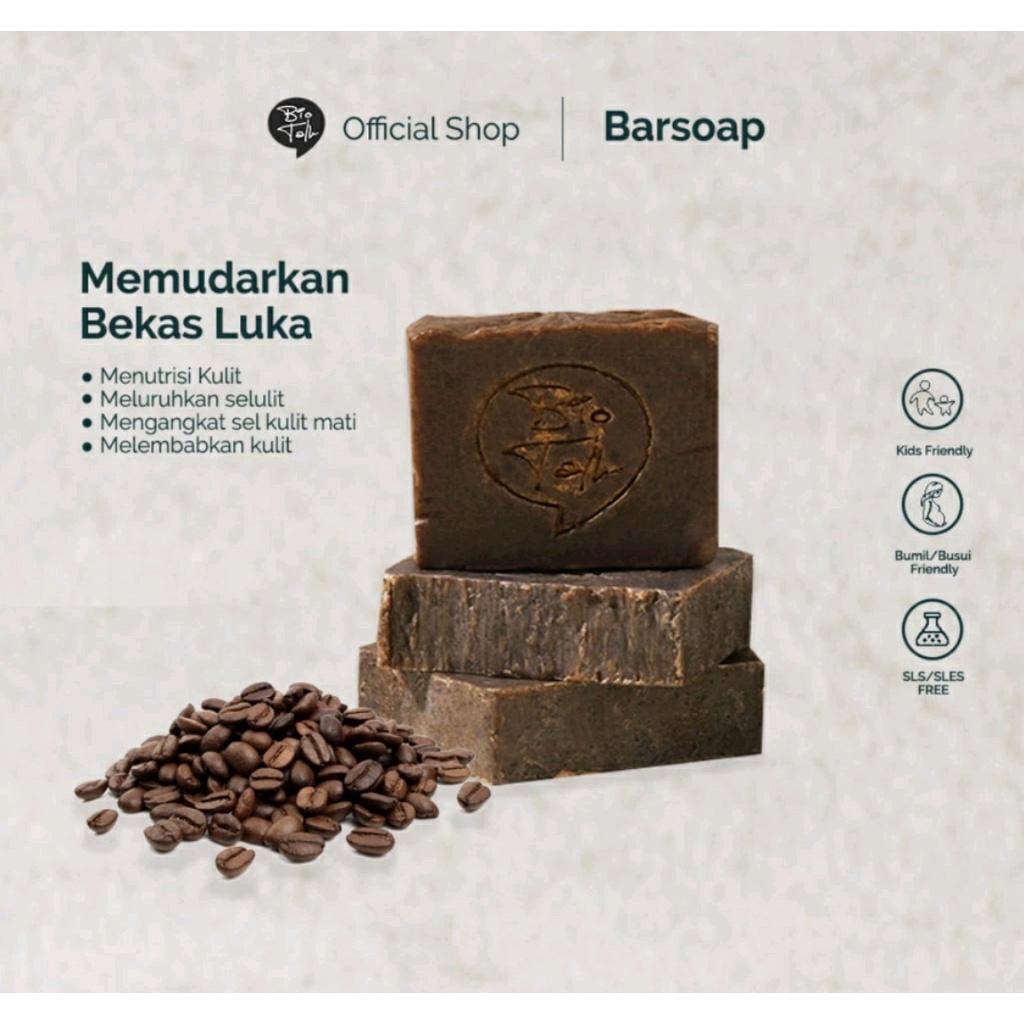 Jual BioTalk Sabun Herbal Natural/Bio talk Coffee Scrub 120 gram ...