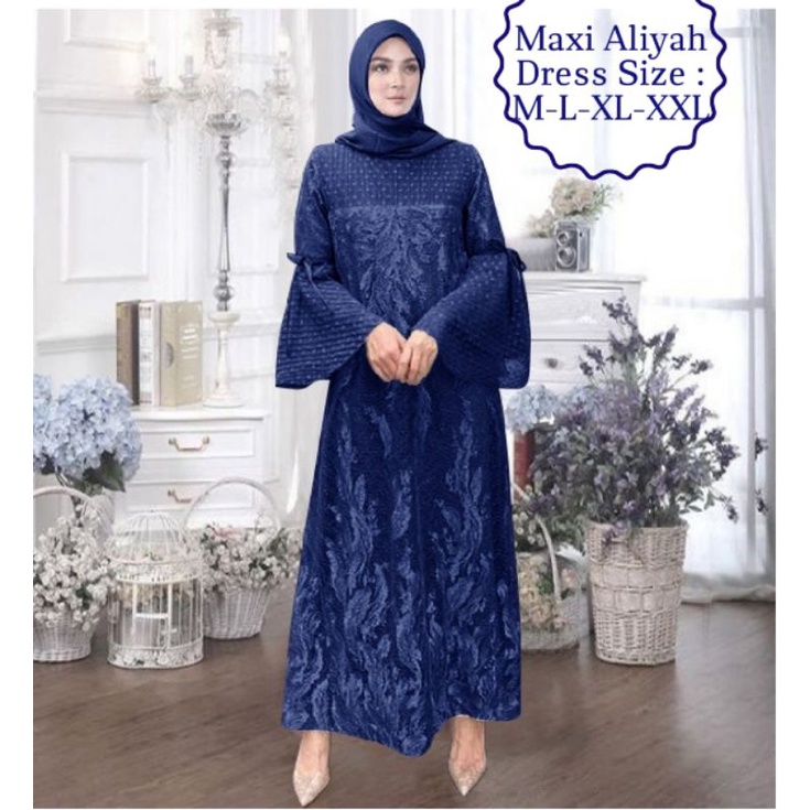Jual Pakaian Gamis Wanita Model Terbaru Kekiniann Tangan Terompet /Maxi ...