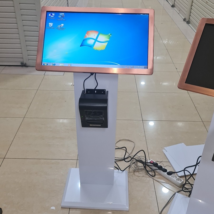 Jual Kiosk Monitor Touchscreen 22 inch Stand 1.2 Meter + Mini PC ...
