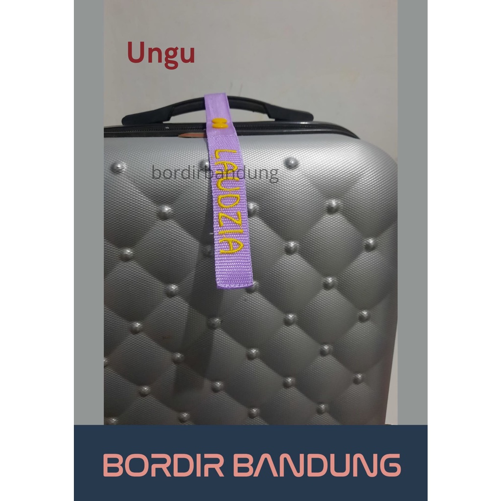 Jual Gantungan Penanda Nama Tas / Koper Luggage Tag Bordir Warna Custom ...