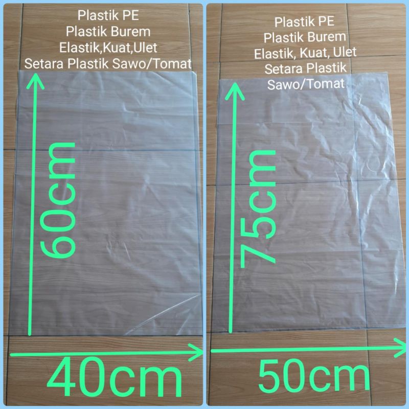 Jual Plastik PE plastik burem packing vacuum plastik sampah plastik es ...