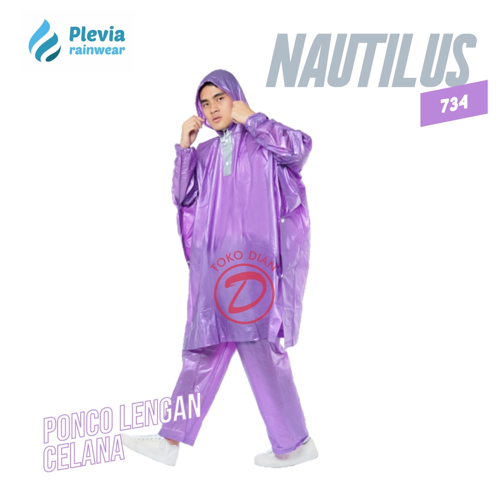 Jual Jas Hujan Ponco Lengan Plevia Nautilus | Shopee Indonesia