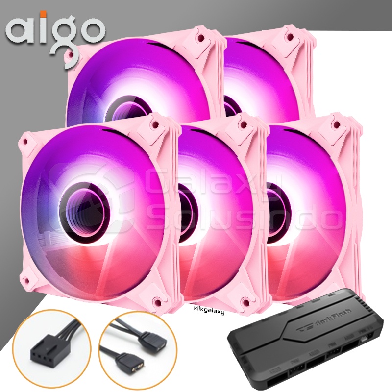 Jual AIGO DARKFLASH Infinity 8 ARGB 120mm 5in1 Case Fan - Pink | Shopee ...