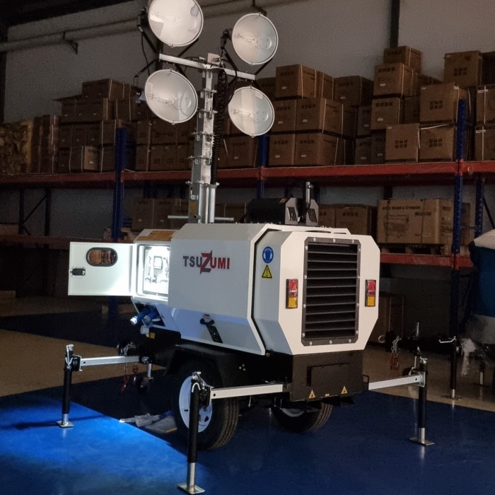 Jual Genset Tower light TSUZUMI LT9H Model Trailer TOWERLIGHT automatic ...