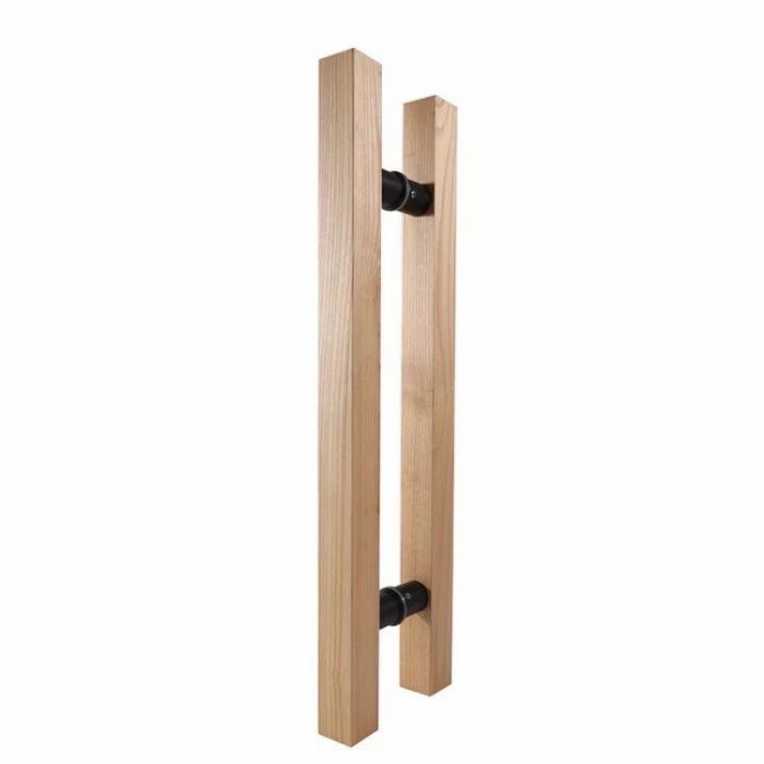 Jual custom handle pintu full kayu jati finishing doff/glossy - kotak ...