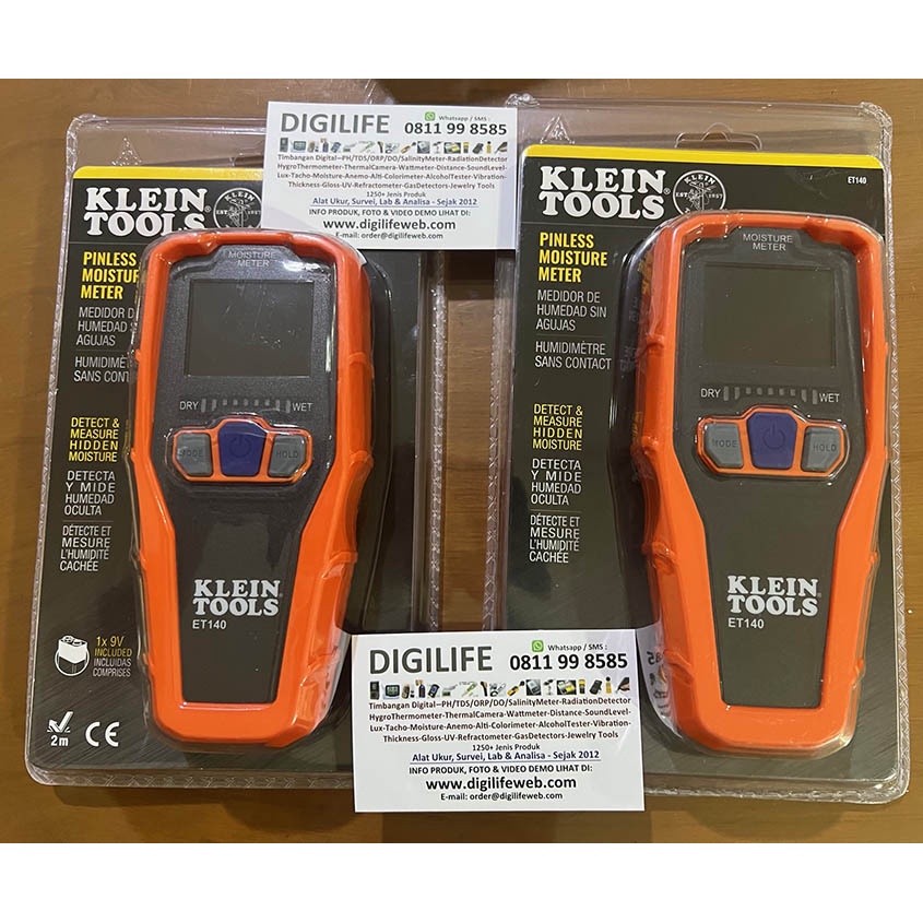 Jual Pinless Moisture Meter KLEIN TOOLS ET140 Wood Concrete MC Tester ...