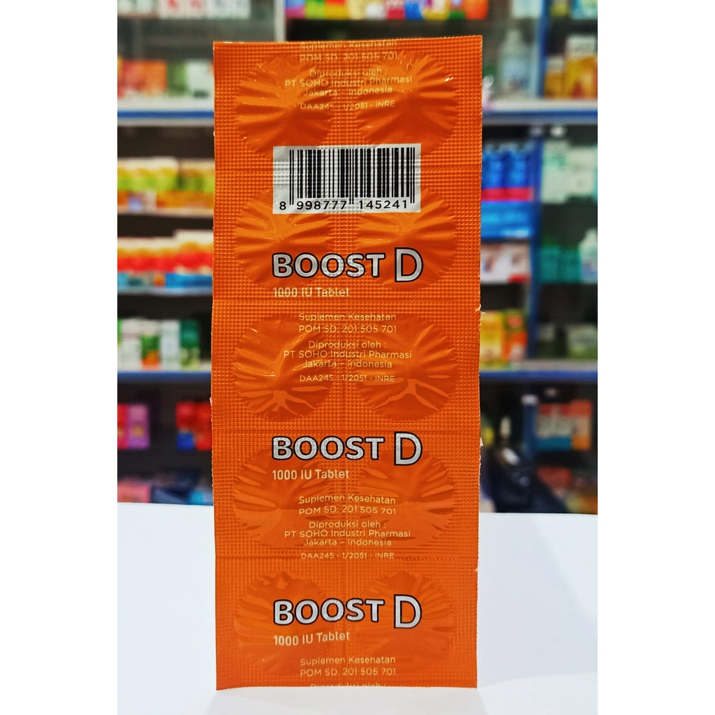 Jual Boost D 1000 IU 𝟏 𝐒𝐓𝐑𝐈𝐏 𝐈𝐒𝐈 𝟏𝟎 𝐓𝐀𝐁𝐋𝐄𝐓 - Menjaga Kepadatan Tulang ...