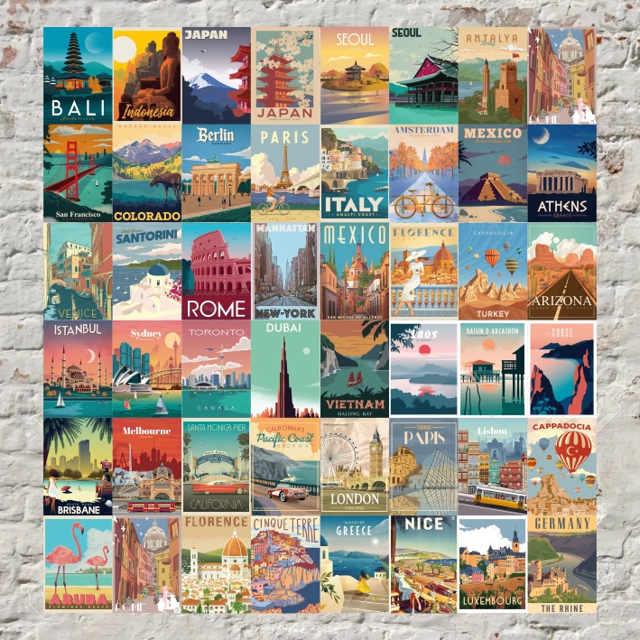 Jual Poster Retro Aesthetic Hiasan Dinding kamar wallpaper dekorasi ...