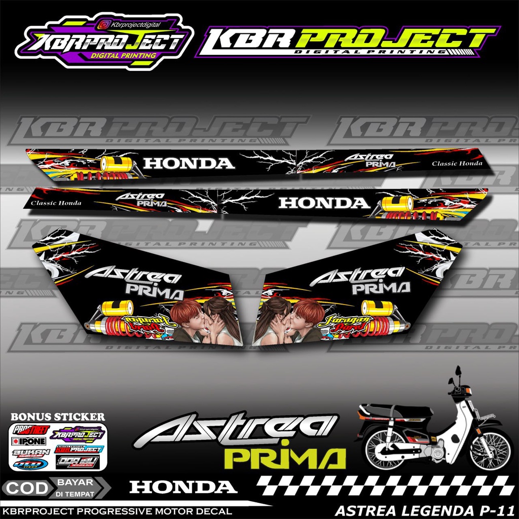 Jual Stiker Striping ASTREA PRIMA Lis Variasi Stiker Motor HONDA Desain ...