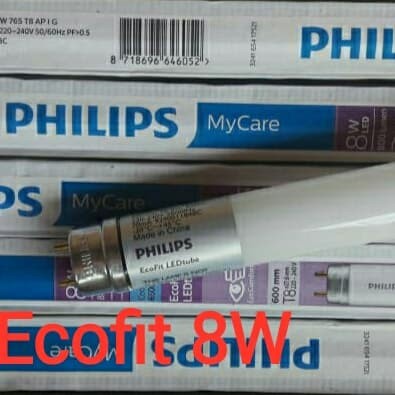 Jual Lampu TL LED PHILIPS Ecofit 8W 60cm Putih | Shopee Indonesia