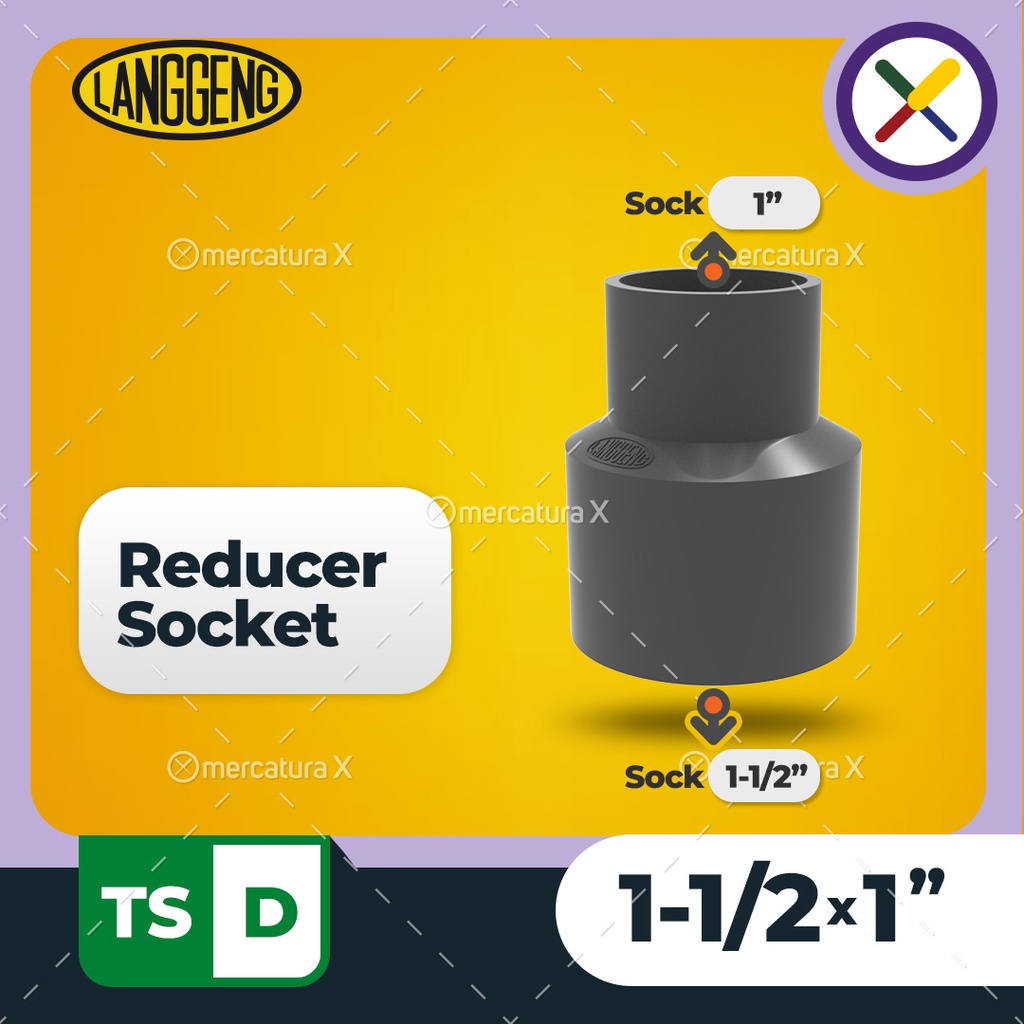 Jual Reducer Socket TS-D 1-1/2x1" - Fitting PVC | Shopee Indonesia