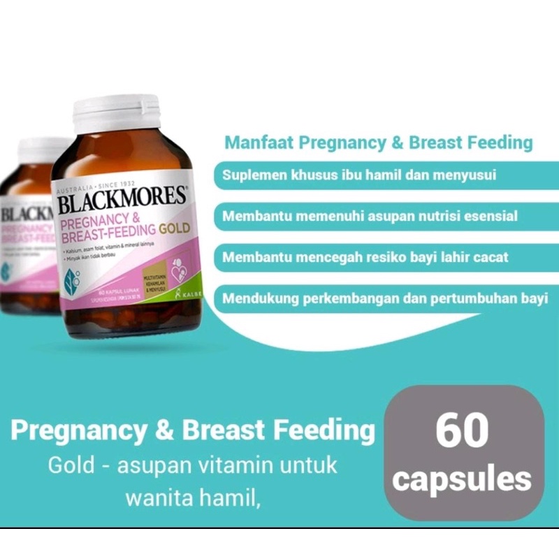 Jual Blackmores Pregnancy Breastfeeding Gold | Shopee Indonesia